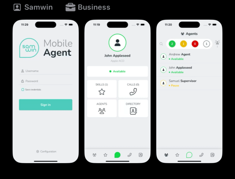 Now available via App Stores – samwin Mobile Agent